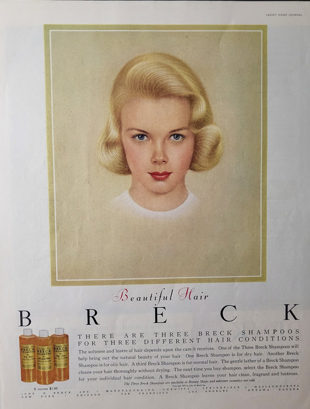 Breck Ads Your Choice Shampoo & Conditioner Originalbathroom Dressing ...