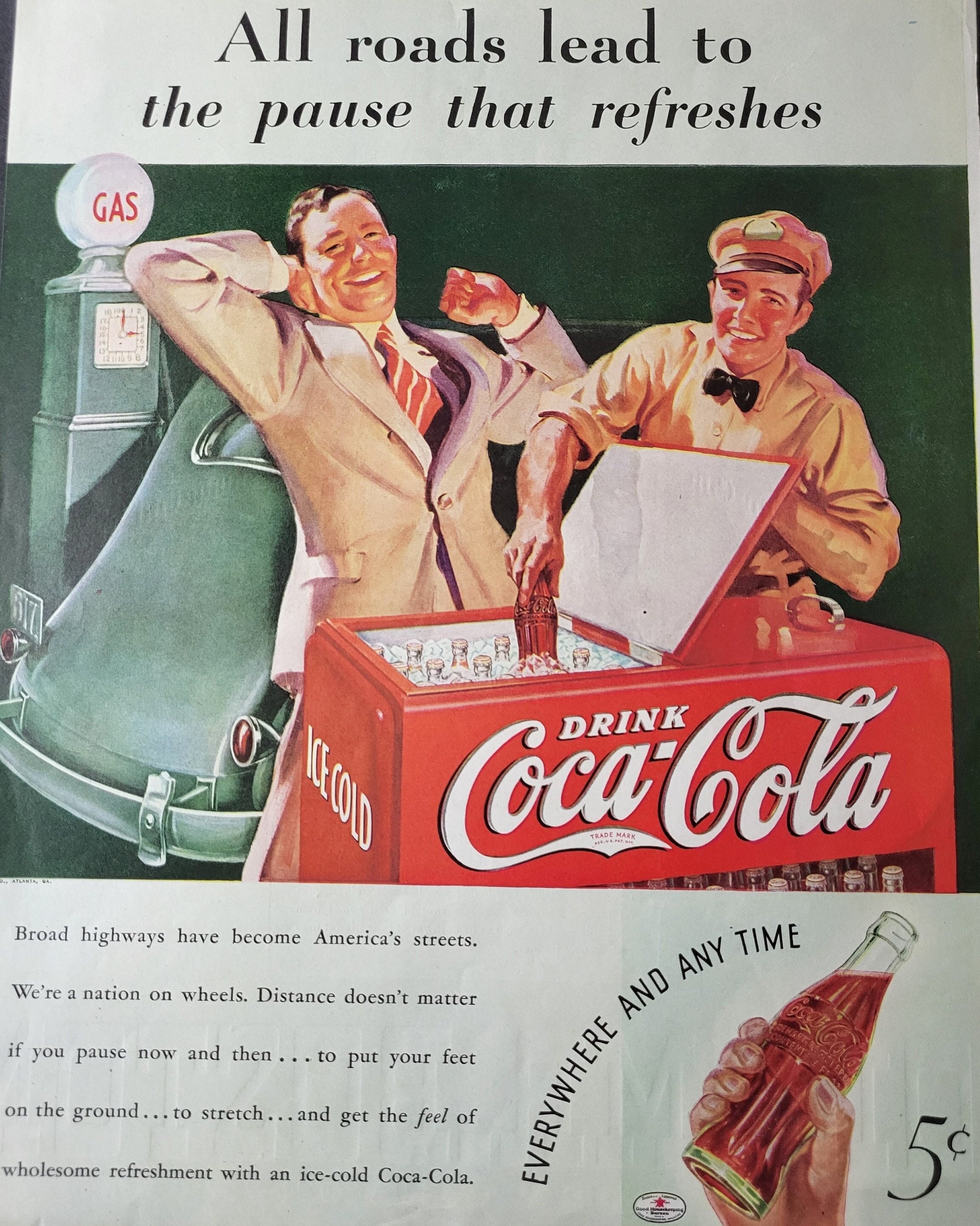 Original Vintage Coca-cola Ad Coke Collectors Ready to Frame - Etsy
