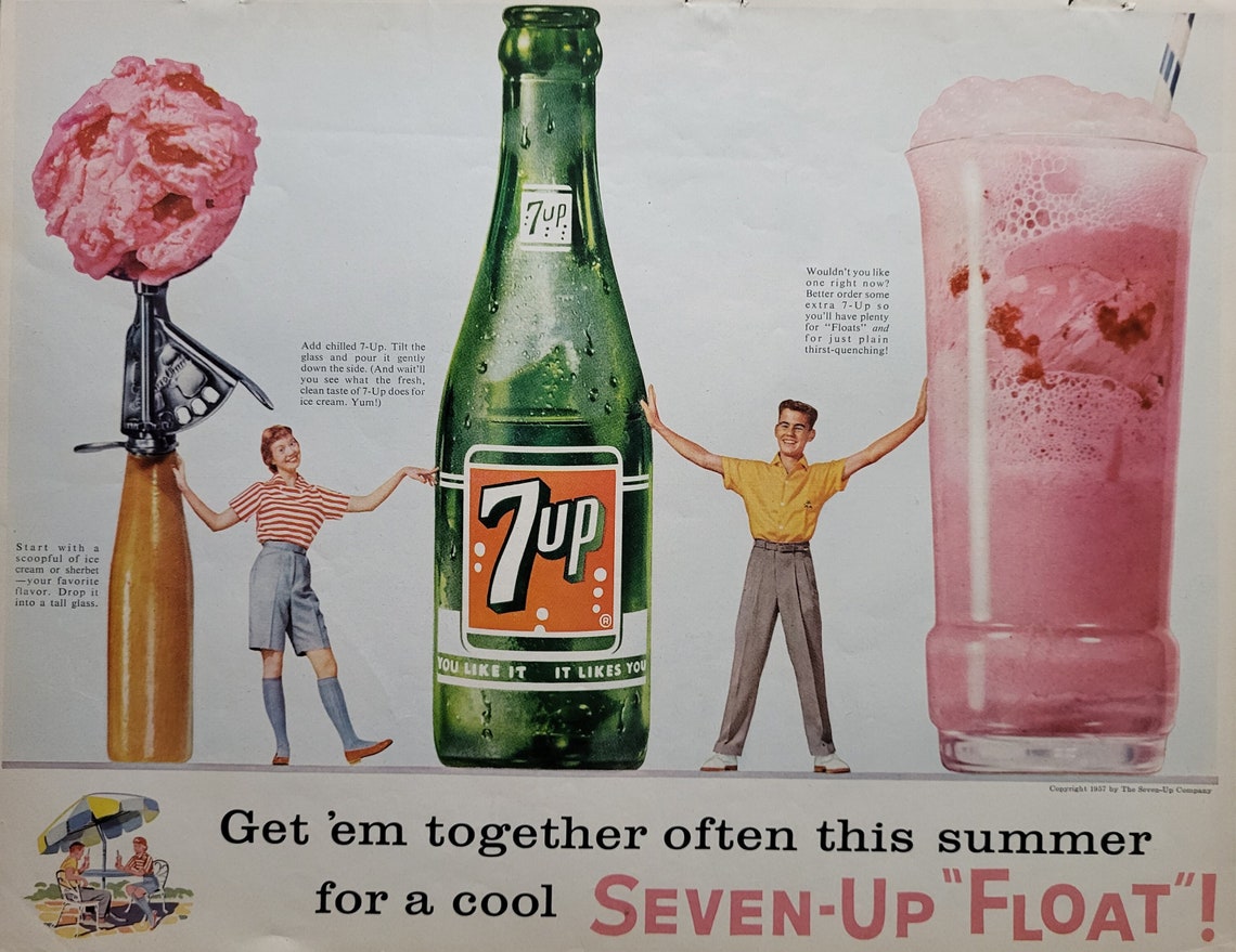 7UP Adsyour Choiceoriginal Vintage Magazine Ads - Etsy