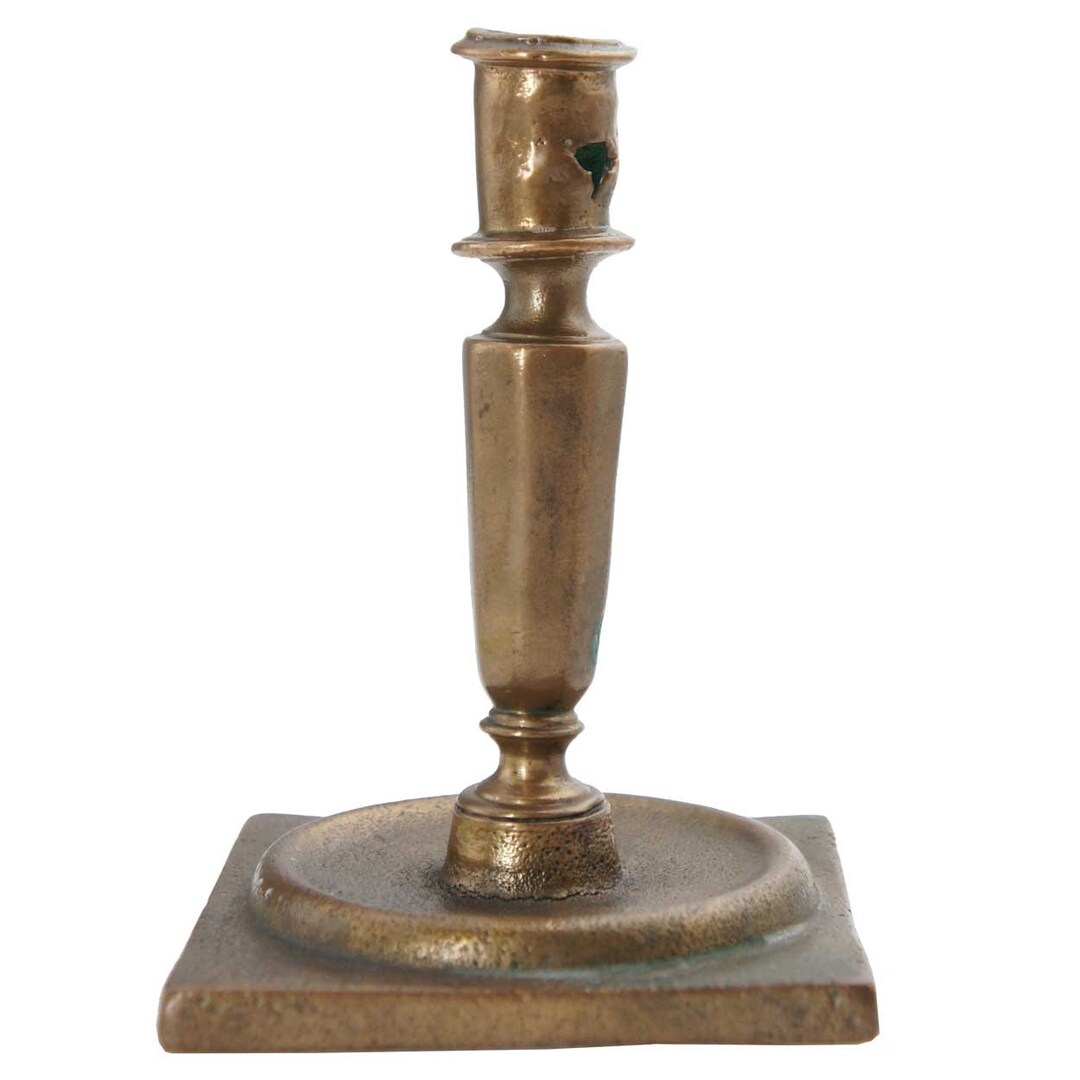 1690 Antique Spanish Baroque Period Cast Brass Candlestick - Etsy