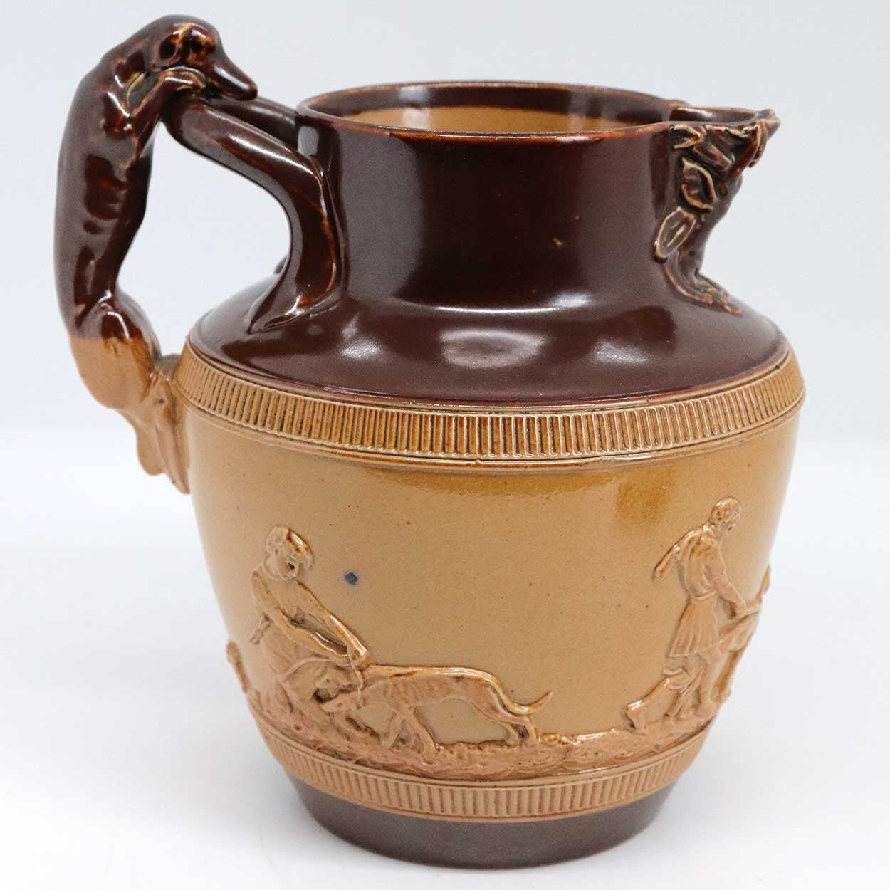 Circa 1900 Antique English Doulton Lambeth Stoneware Two Tone Pottery ...