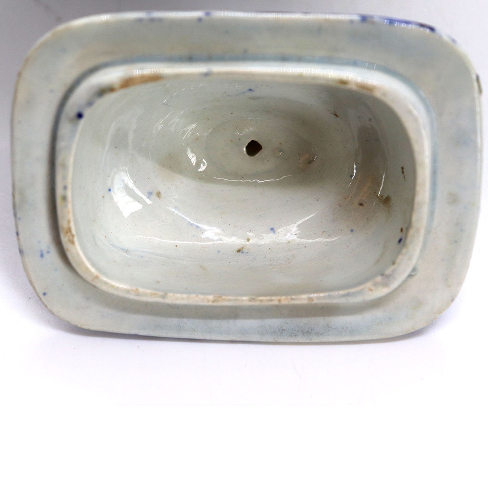 1825 Antique English Adams Pottery Blue and White Historical - Etsy