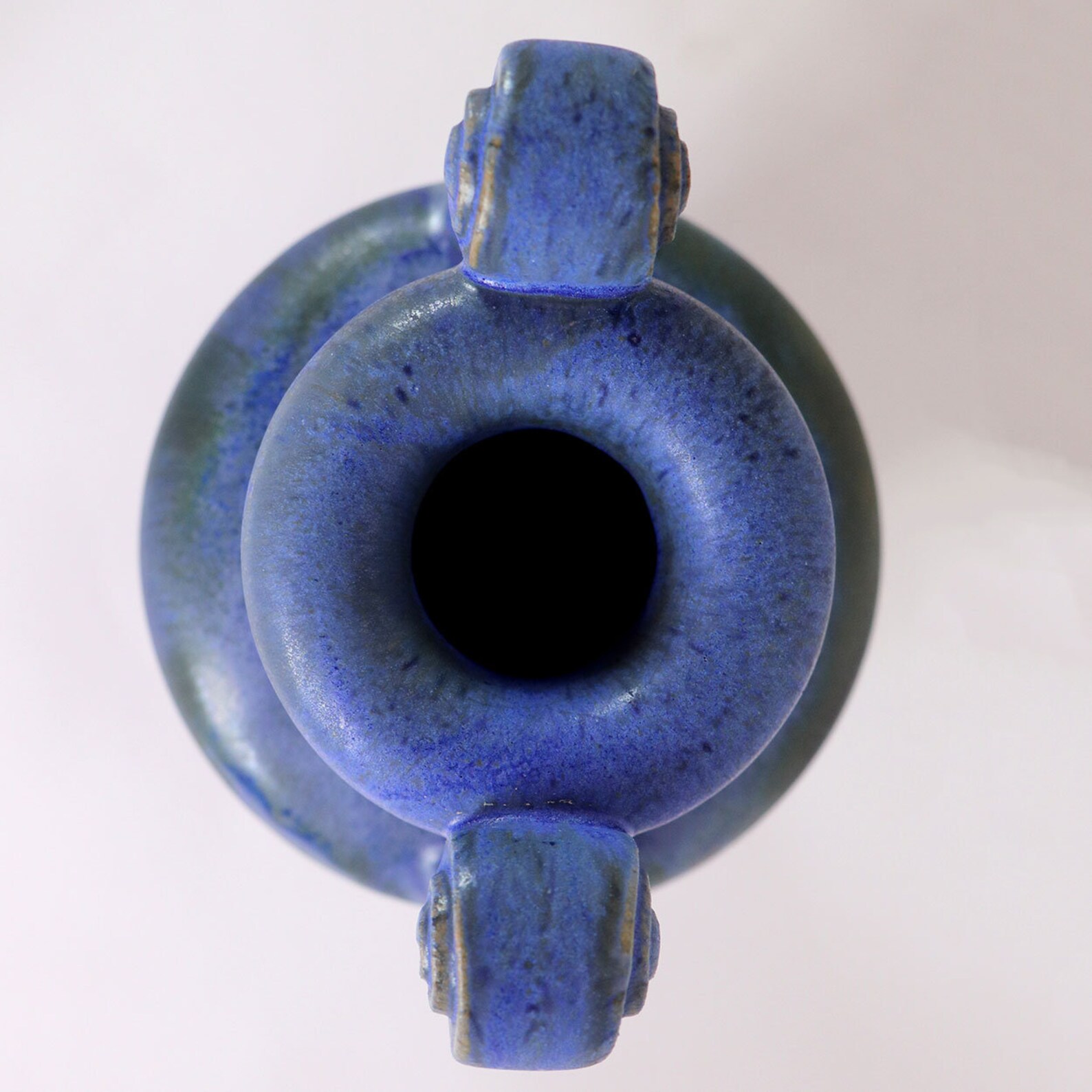 Vintage American Fulper Pottery Venetian Blue Flambe Amphora - Etsy