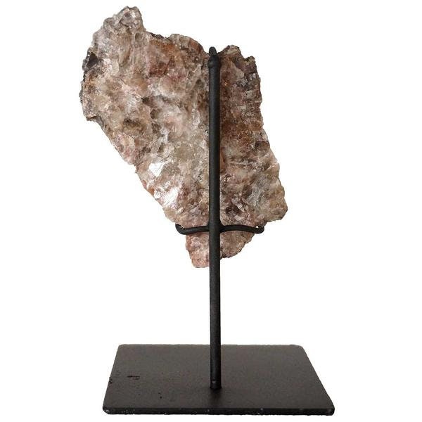 Small Crystal Rock Specimen With Custom Iron Stand. Geode / Mineral Now ...