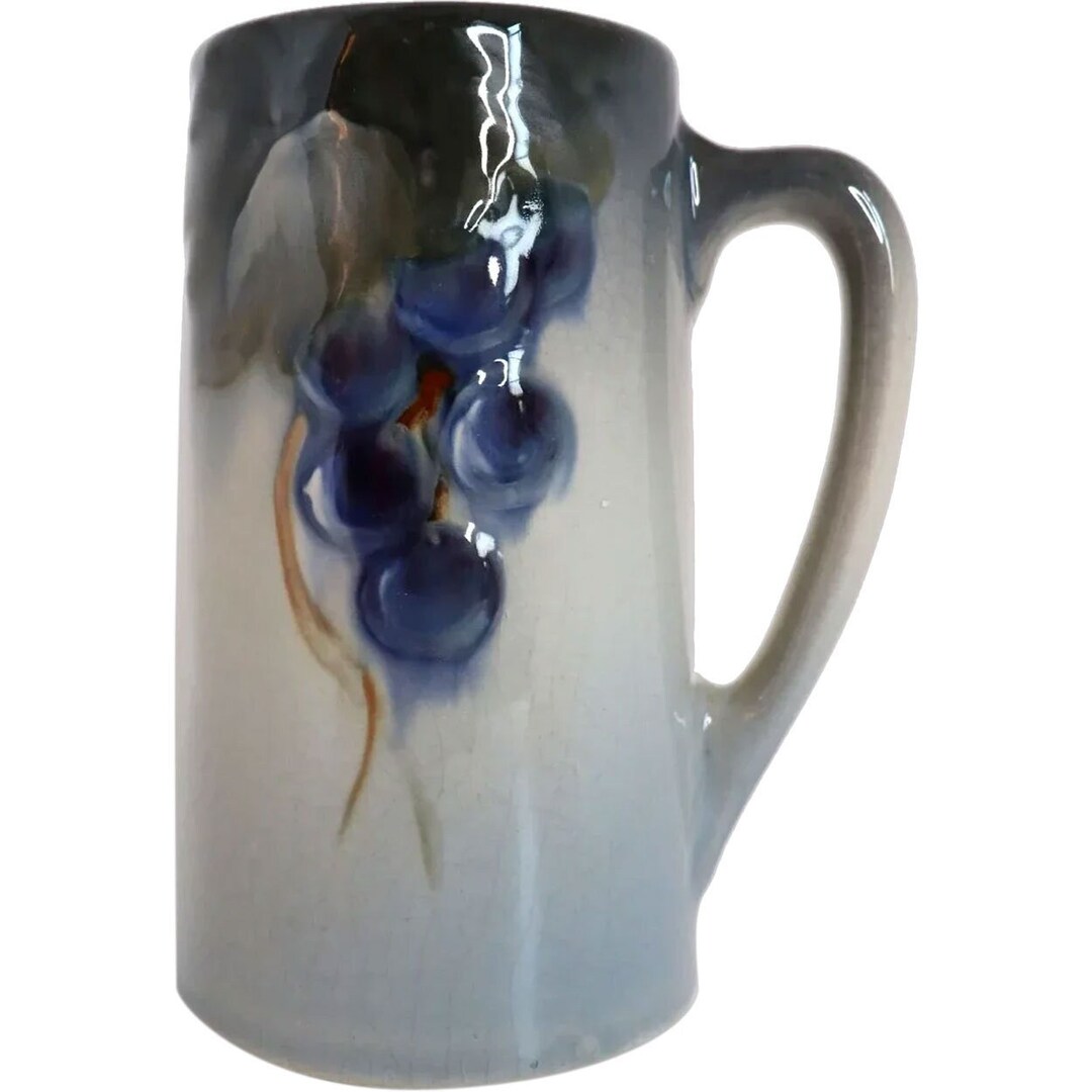 1906 Vintage American Weller Earthenware Art Pottery Etna Grapevine ...