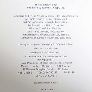 First Edition Art Book: Masterpieces of Primitive Art by Douglas Newton ...