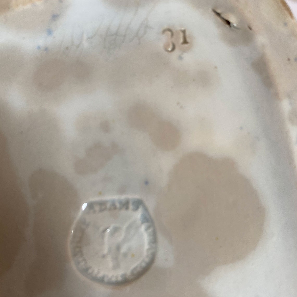 1825 Antique English Adams Pottery Blue and White Historical - Etsy