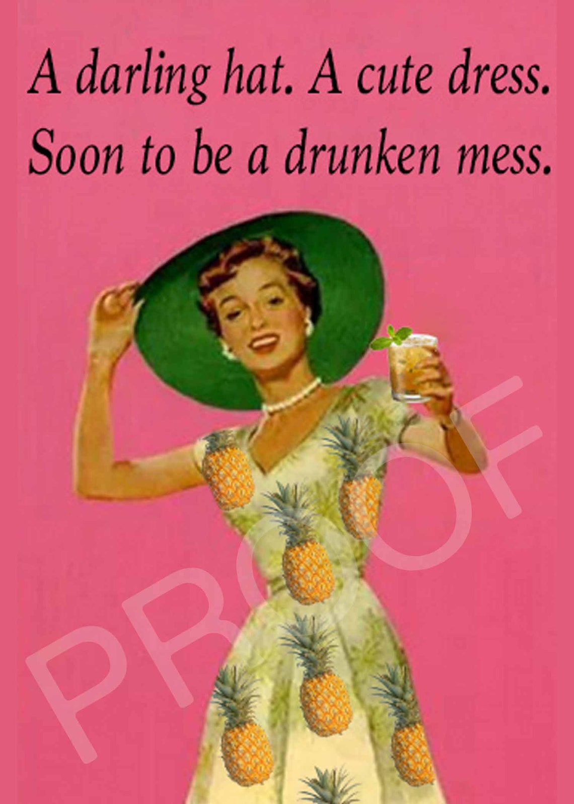 Kentucky Derby Party Printable Darling Hat Drunken Mess | Etsy