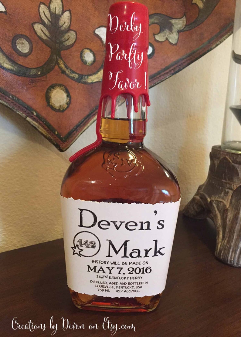 Custom Whiskey Label for Kentucky Derby Hostess Gift Wedding | Etsy