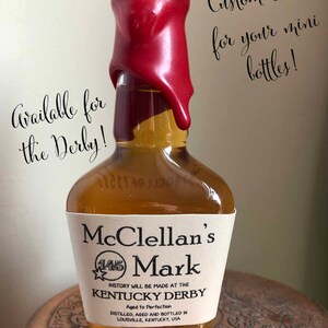 Custom Bourbon Whiskey Label for Mini Size 12 on a Sheet You - Etsy