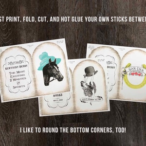 Kentucky Derby Party Printable Instant Download Hand - Etsy