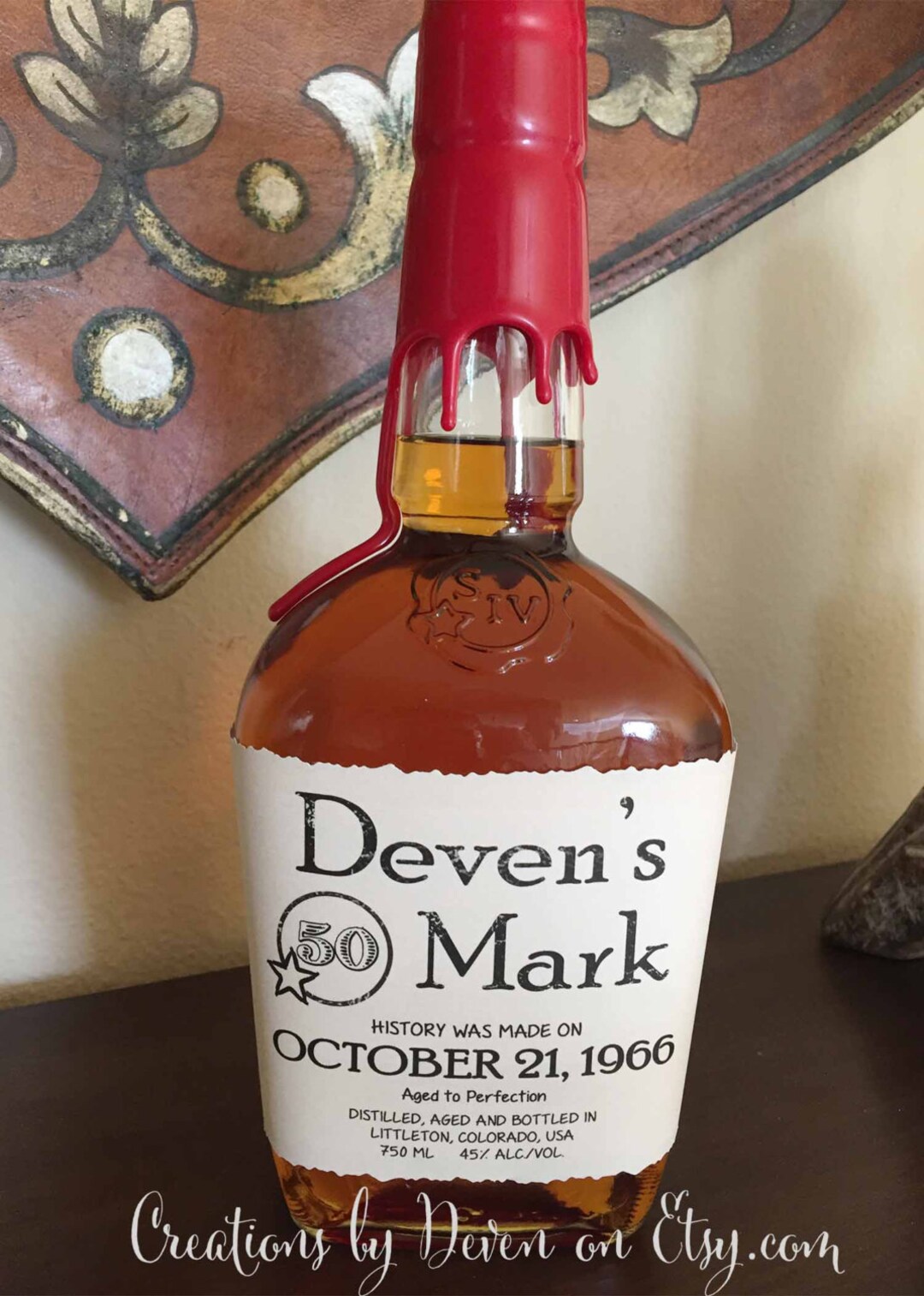 Custom Whiskey Label for Special Birthday Gifts, Wedding Gifts ...