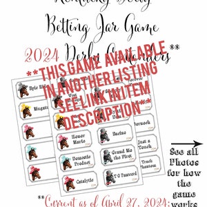 Kentucky Derby Party Printable Two Betting Games and Rules Digital ...