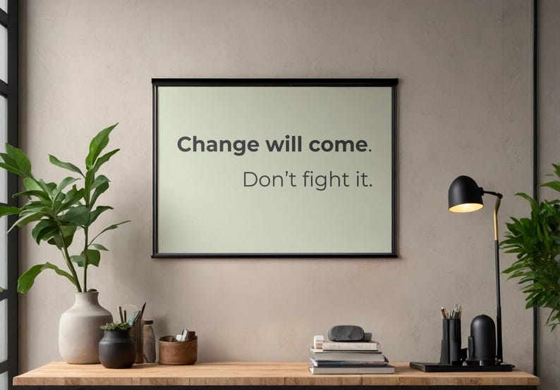 Set of 2 Sage Green Affirmation Posters | Everything You Need Will Come ...