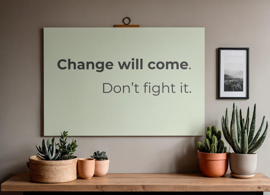 Set of 2 Sage Green Affirmation Posters | Everything You Need Will Come ...