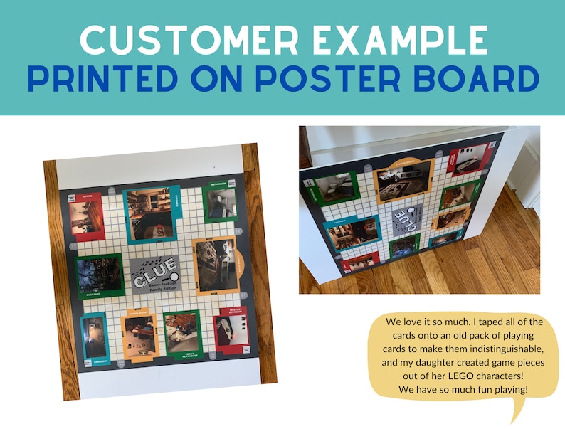 Clue Game Template for Canva | Family Game Night | Personalize | Custom ...