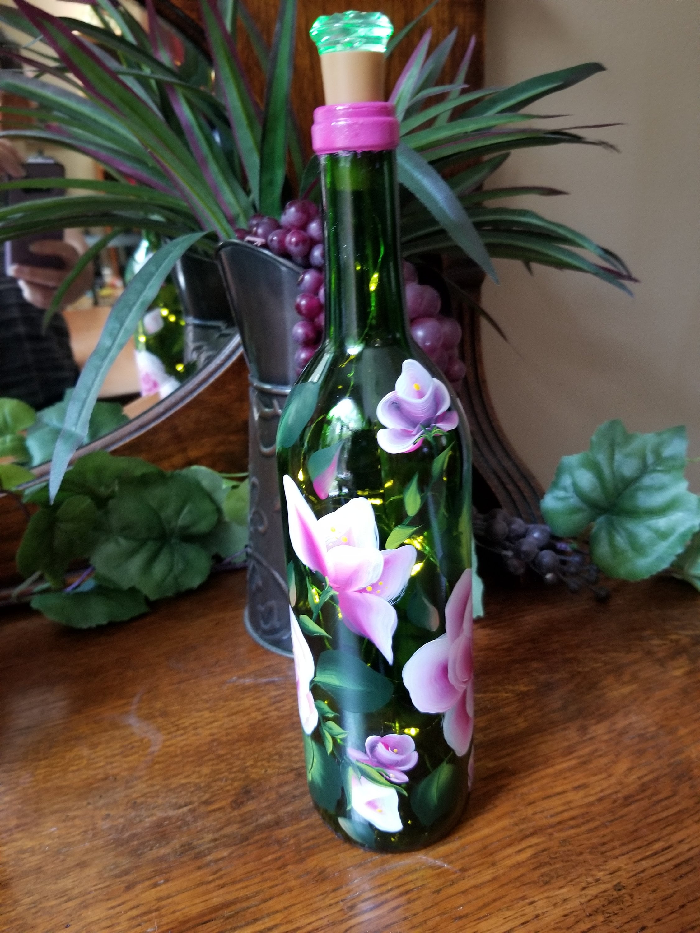 Wine Bottle Painting Designs