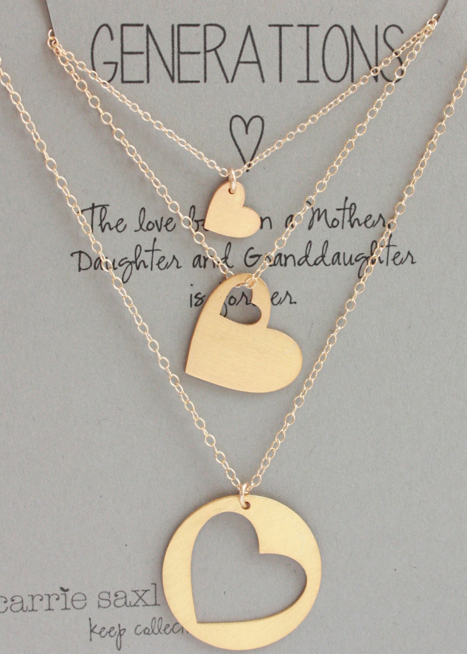 Generations Necklace Set. Gift for Grandmother. Personalized - Etsy