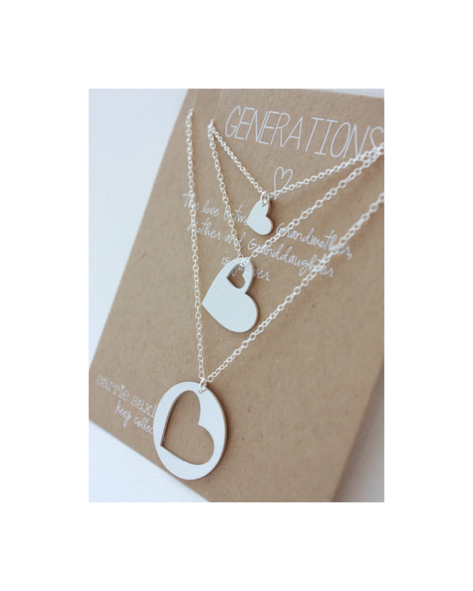 Generations Necklace Set Grandma Necklace Gift - Etsy