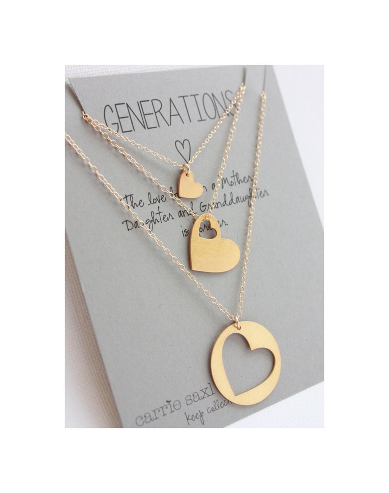 Generations Necklace Set. Gift for Grandmother. Personalized - Etsy