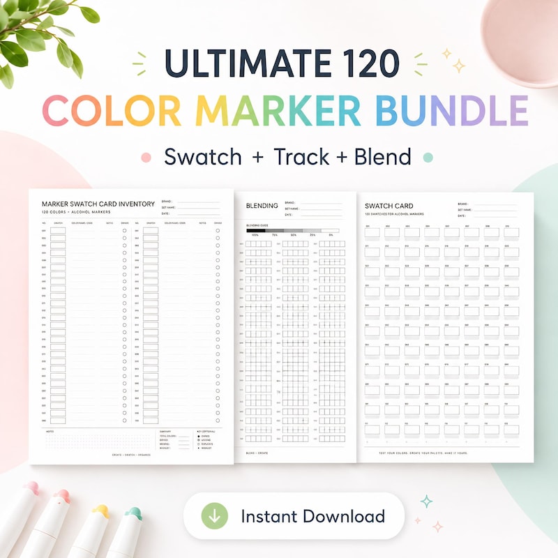 Ohuhu Color Palette Ideas - Etsy Canada