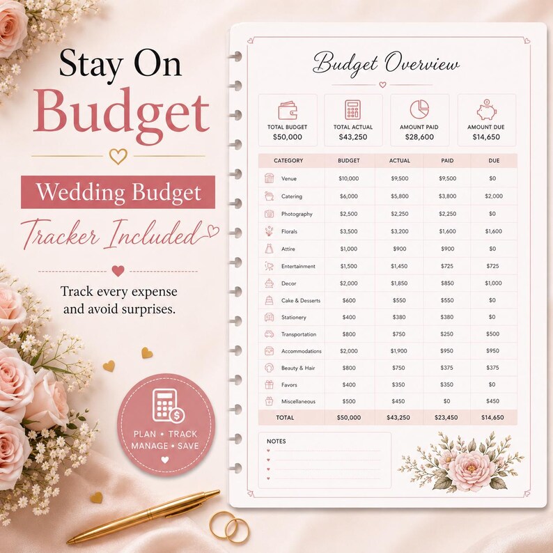 Wedding Planning Binder Kit | Luxury Bridal Planner PDF | Wedding ...