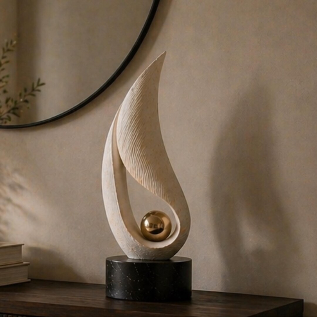 Abstract Sculpture STL File, Modern Spiral Art Statue, Minimalist Decor ...