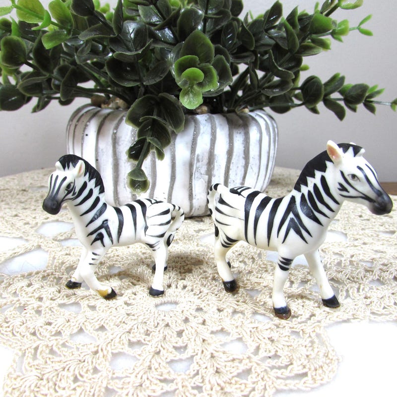 Ceramic Zebra Figurine - Etsy