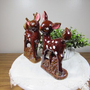 Vintage Japan Redware Reindeer Rudolph Ceramic Figurines - Etsy