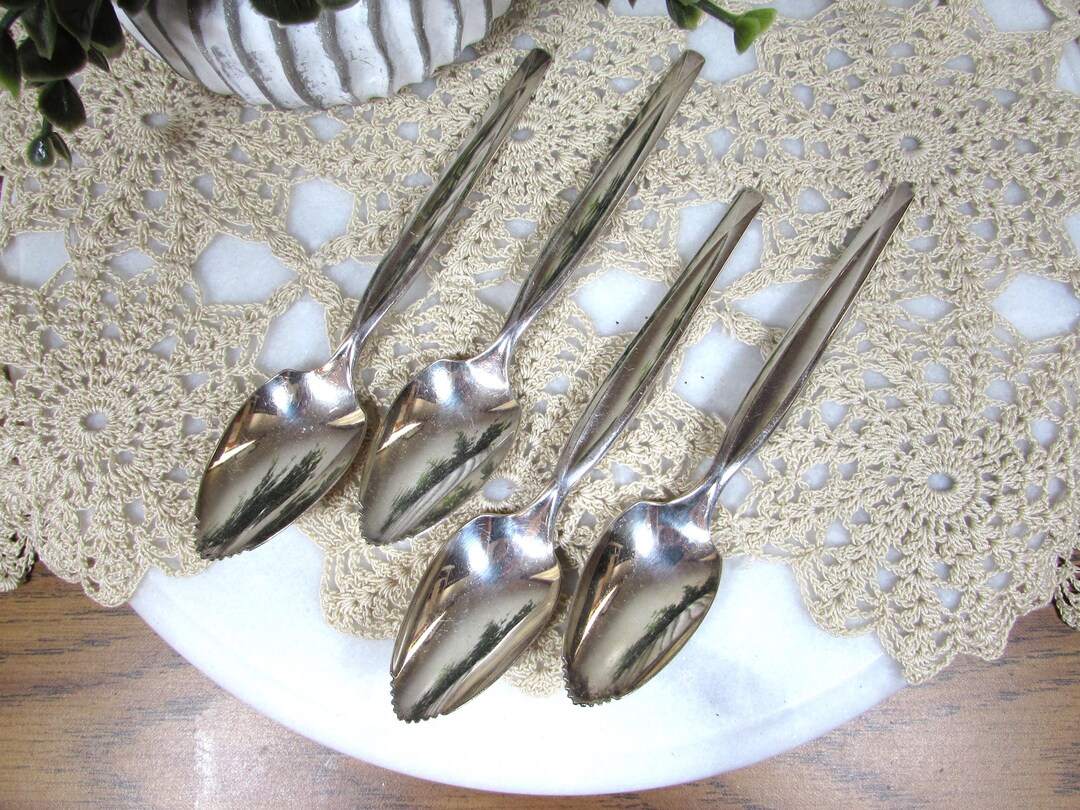 Vintage Wm Rogers Mfg Co Grapefruit Orange Serrated Spoons - Etsy