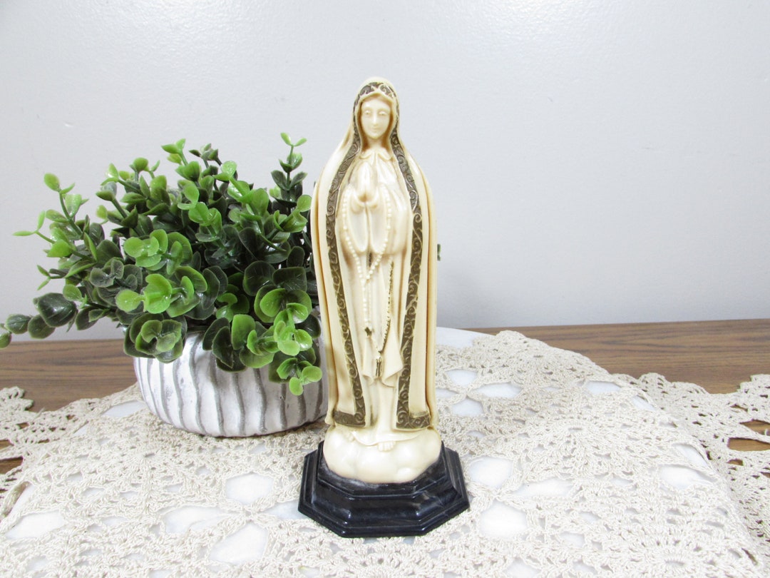 Vintage Celluloid Mother Mary Religious Mini Figurine Statue - Etsy