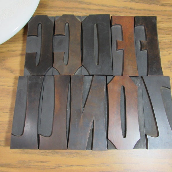 Letterpress Blocks - Etsy