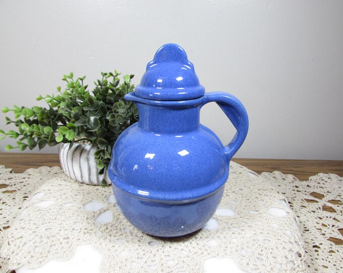 Vintage Frankoma Blue 93 G Juice Pitcher With Lid - Etsy