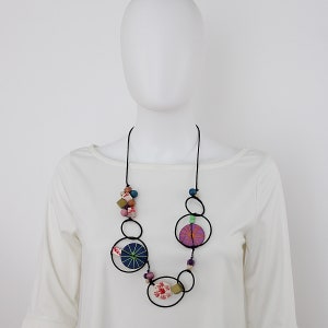 Multi-color Statement Necklace, Statement Necklace for Women, Funky ...