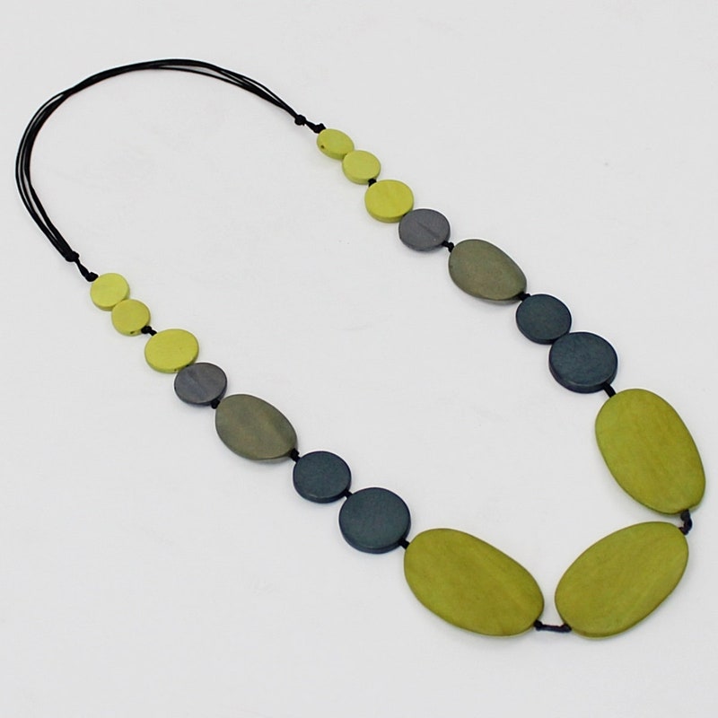 Lime Green Necklace - Etsy