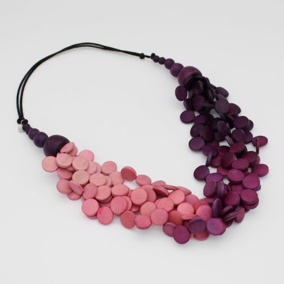 Burgundy statement necklace store