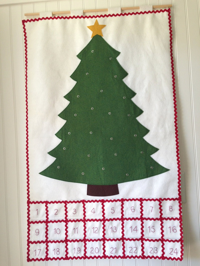ADVENT CALENDAR PATTERN Felt Christmas Tree Advent Calendar - Etsy Canada