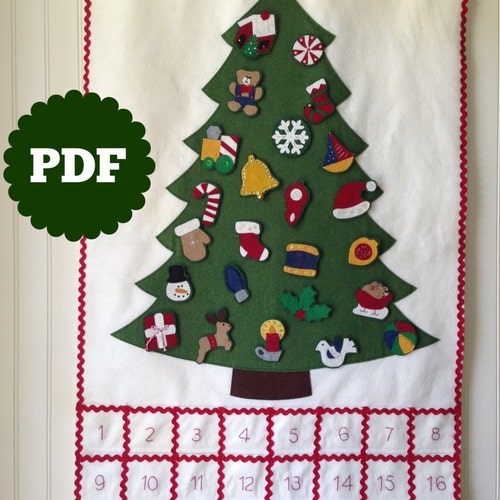 Christmas Advent Calendar PDF Pattern - Etsy