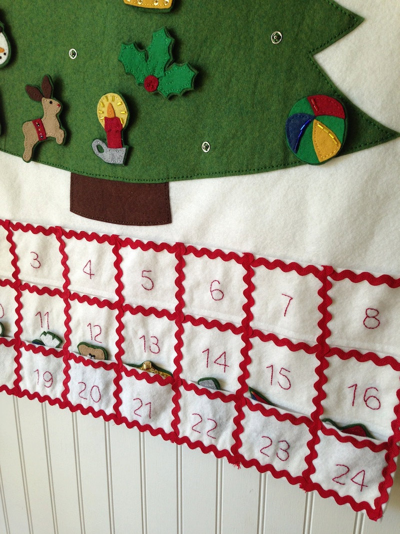 ADVENT CALENDAR PATTERN Felt Christmas Tree Advent Calendar - Etsy Canada
