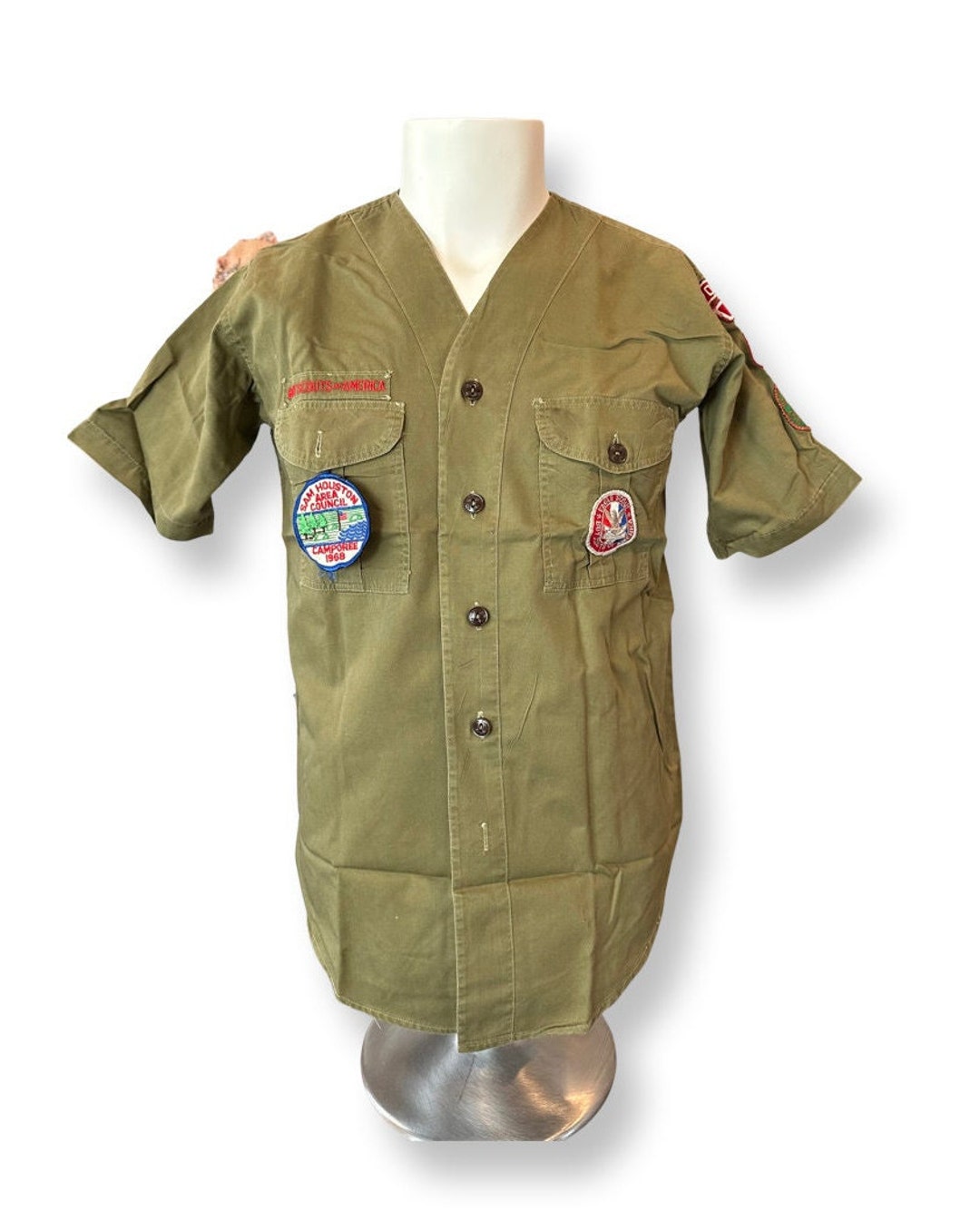 Vintage Official 60s Boy Scouts of America, Eagle Scout Uniform V Neck ...