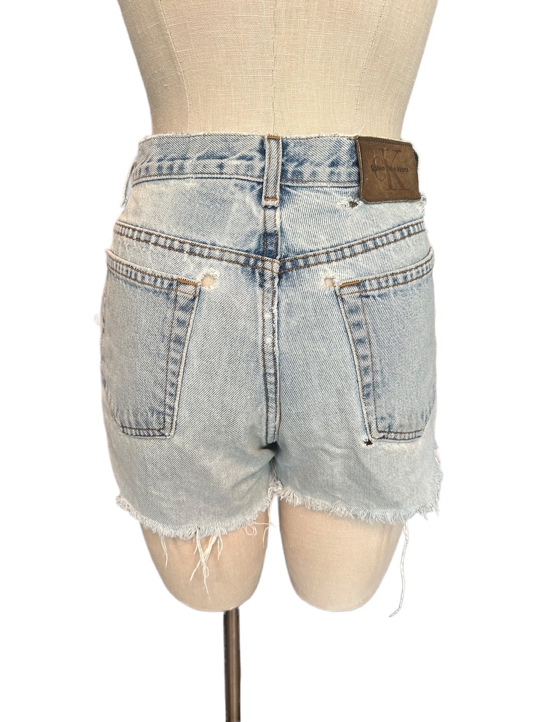 90s Grunge Calvin Klein Cut Offs, Beaters, Holes, Booty Shorts, Daisy ...
