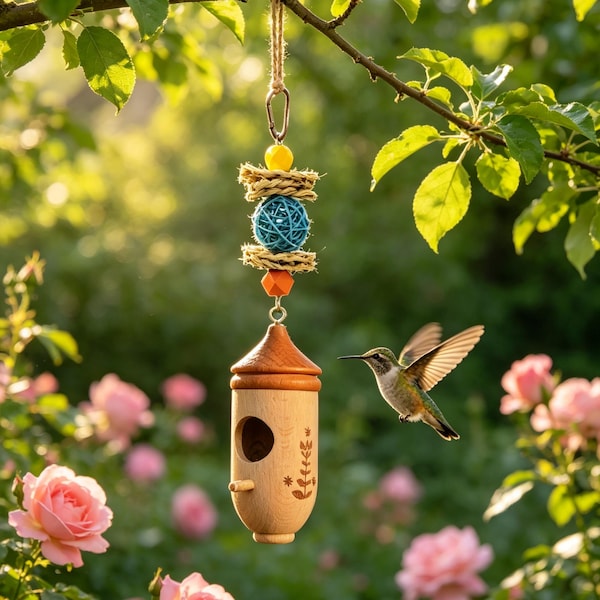 Wooden Hummingbird Houses - Etsy