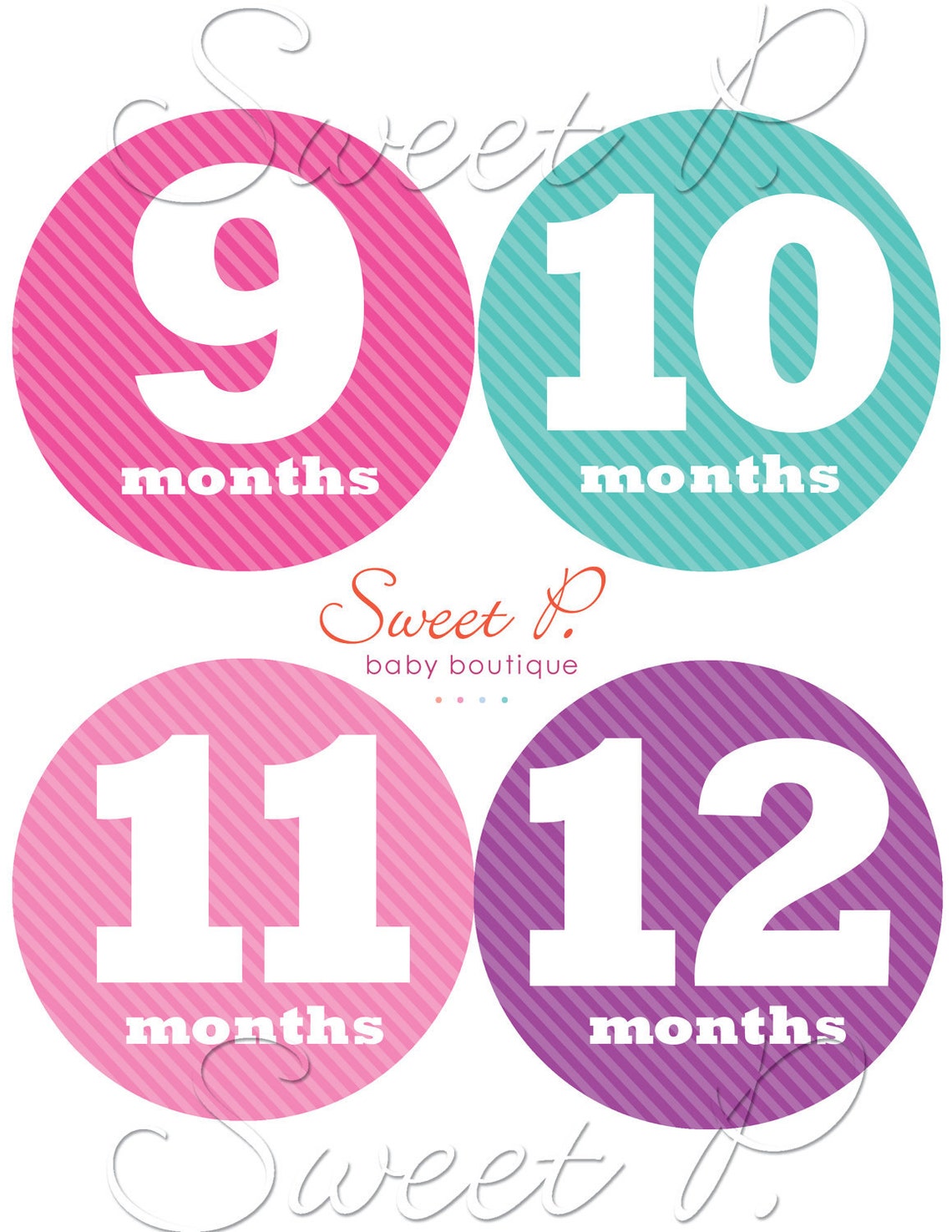 Baby Girl Monthly Stickers Milestone Stickers Bodysuit Stickers - Etsy