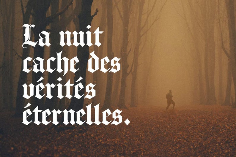 Medieval Font Commercial Use, Blackletter Gothic Typeface, Old English ...