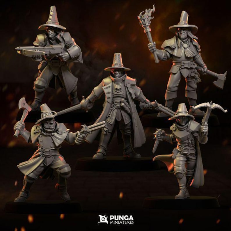 Hexenjäger von Punga Miniatures - Wargame Miniature 3D Gedruckt - Etsy.de