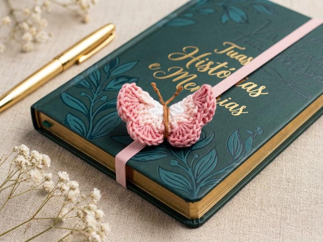Crochet Butterfly Bookmark Pattern PDF, Elegant Design (instant ...