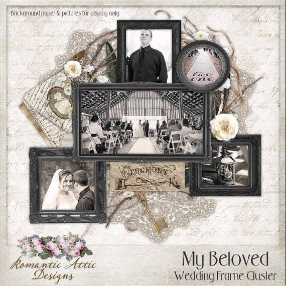 Vintage White Collage Frames