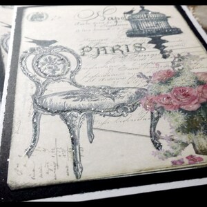 Vintage Paris Note Card Set, Blank Note Card, Gift for Francophile ...