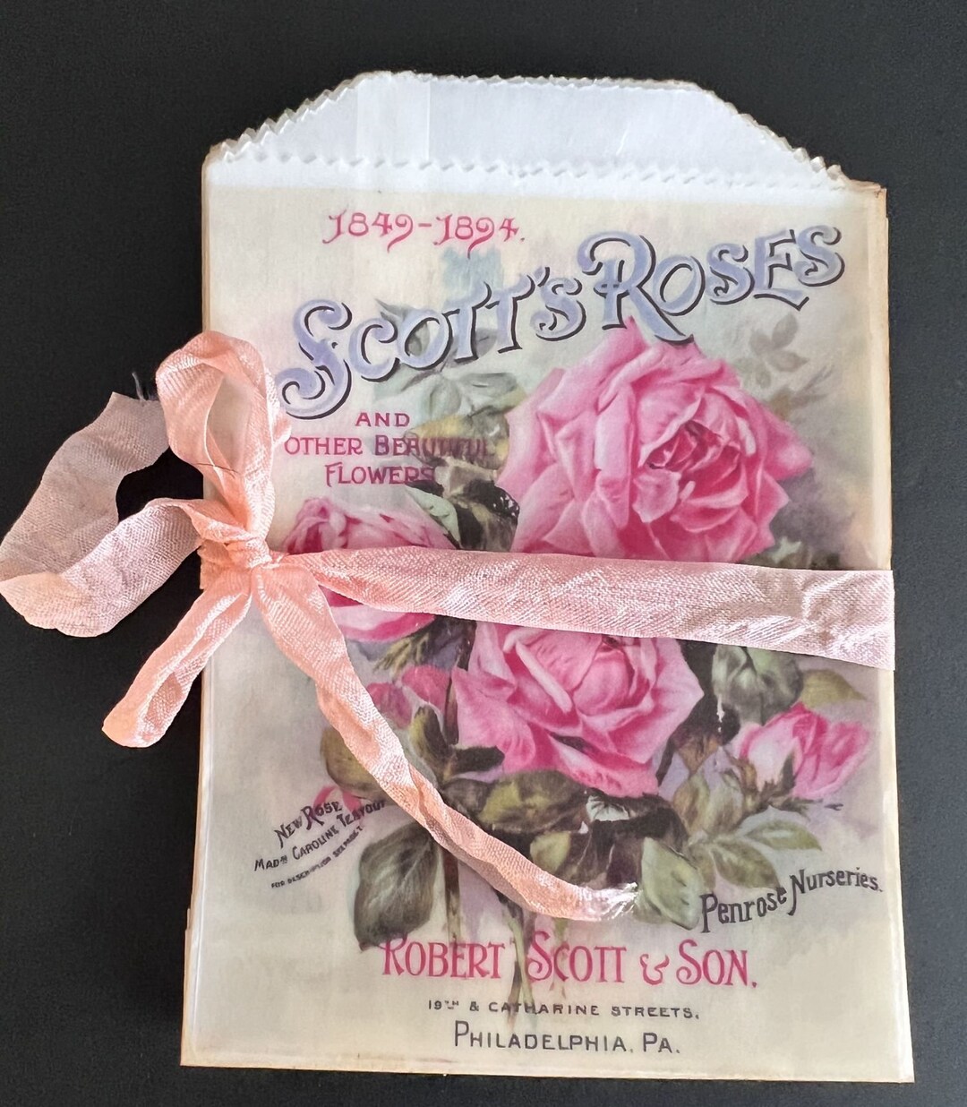Antique Rose Seed Packets Decorative Glassine Bags, Gift Bag, Junk ...
