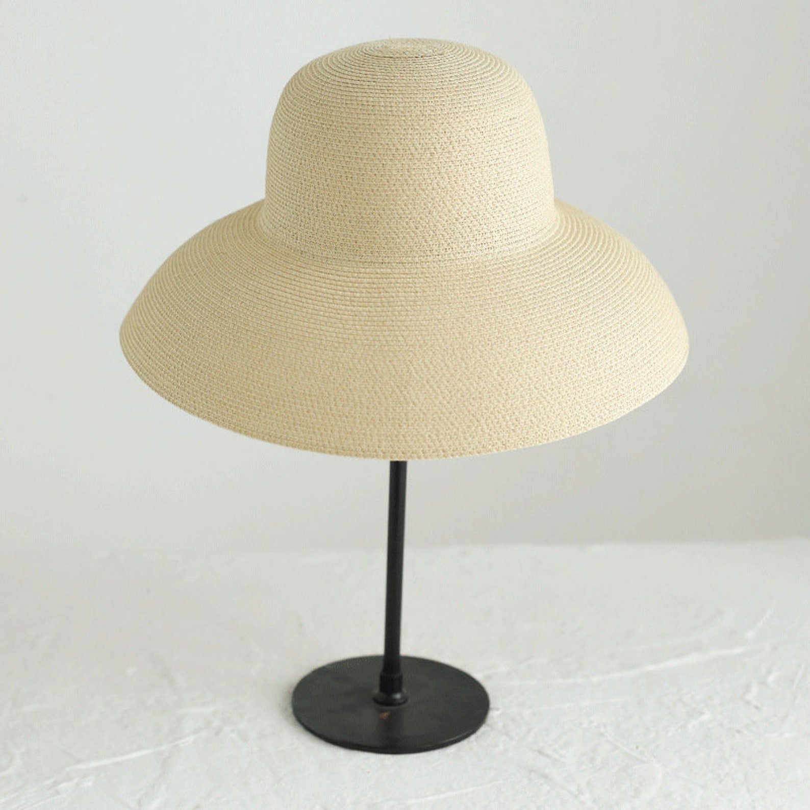 Women's Sun Straw Hat Summer UV Protection Travel Retro - Etsy